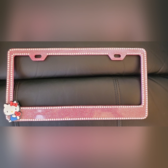 Sanrio | Other | Sanrio 5th Anniversary Hello Kitty License Plate Frame ...